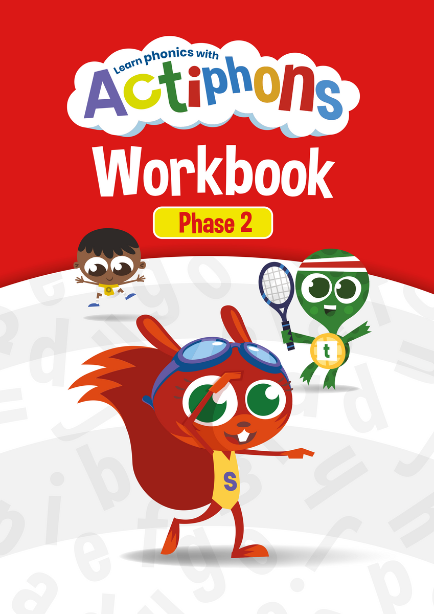 Learn Phonics- Get active with ACTIPHONS: Phase 2 Workbook – Actiphons